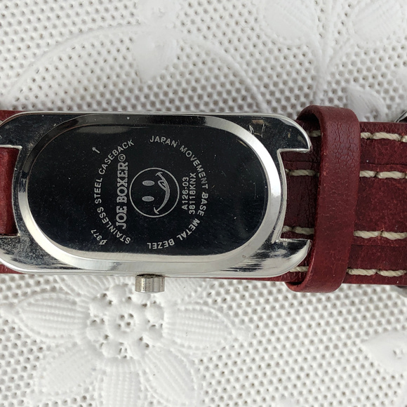 Joe Boxer | Accessories | Vintage Womens Red Leather Band Joe Boxer ...